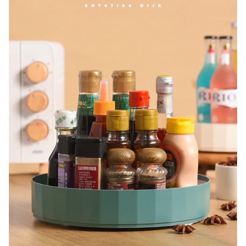 💕ROTATEABLE TRAY💕TRAY BERPUSING RACK SPICES RAK REMPAH DAPUR RAK ...