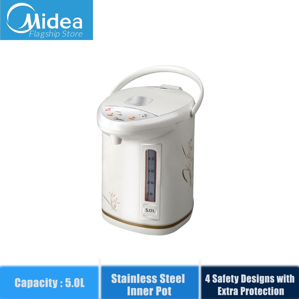 MIDEA 5.0L Electric Thermopot MTP-7055T / MTP7055T Thermoflask Cerek ...
