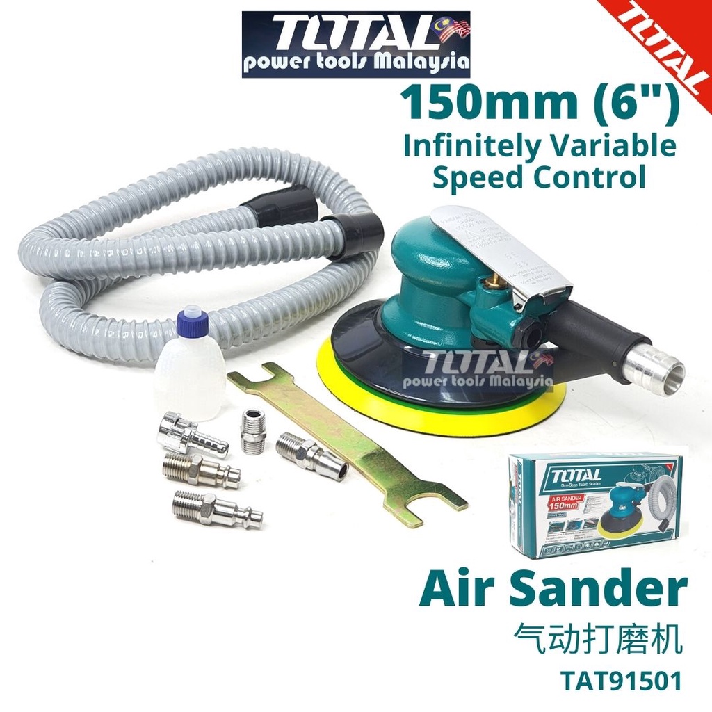 TOTAL Air Sander [ wet & Dry ] 气动打磨机 (150mm / 6") - TAT91501 | Shopee ...