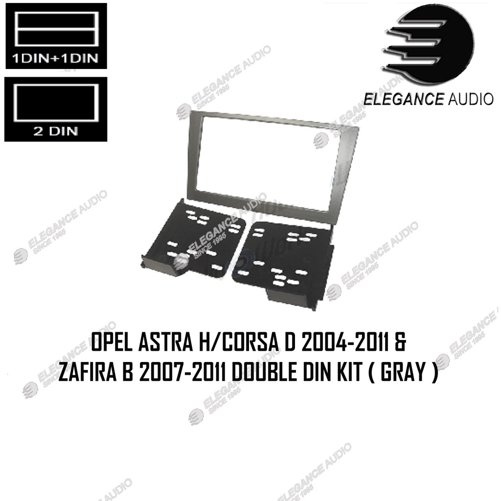 Casing Opel Astra H/Corsa D 04'-11' & Zafira B 07'-11' Double Din Kit ...