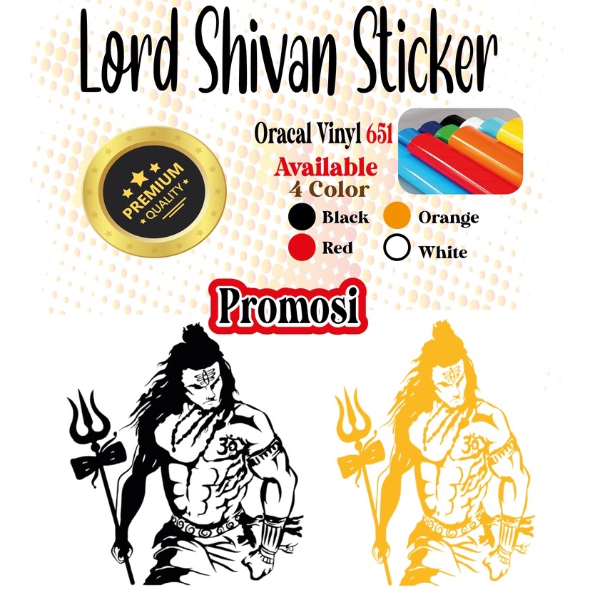 Lord Shivan sticker& Adiyogi Shivan/Oracle 651/ Car,Lorry,Bas,Motor ...