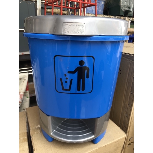 RAYACO ROUND STEP-ON DUSTBIN 8GAL & 48GAL_TONG SAMPAH PIJAK_TONG SAMPAH ...
