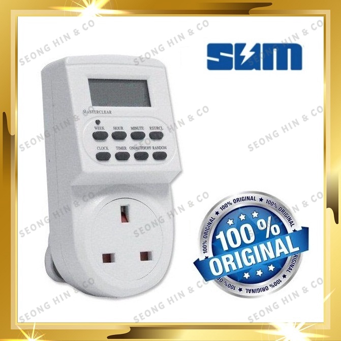 Sum 0026 Cosimo 24h Digital Timer 3 Pin Plug Plug In Timer Sirim Shopee Malaysia
