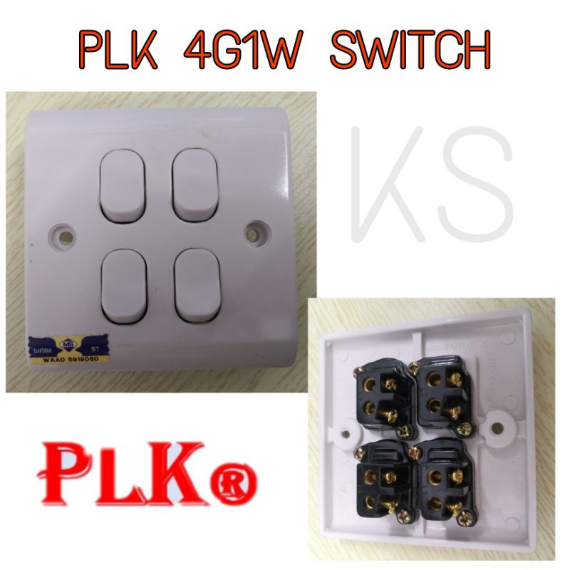 PLK 4G1W/5G1W/TEL/BELL SWITCH | Shopee Malaysia