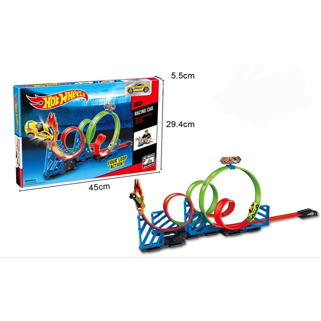 HOT WHEELS RACING CAR TRACK FUN PLAY BOX SET | Shopee Malaysia