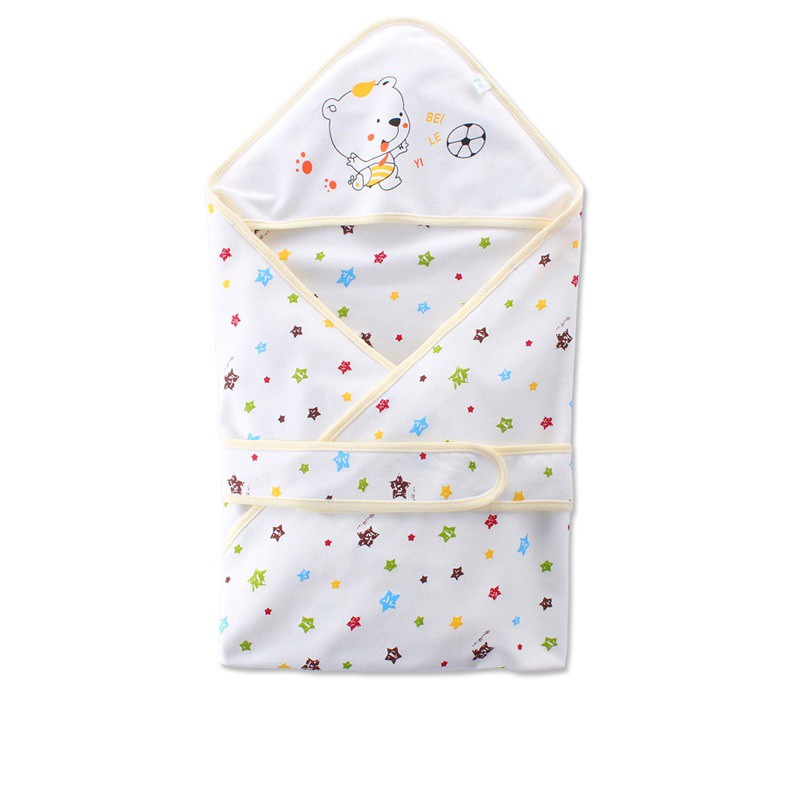 Bedung Bayi Baby Wrap Swaddle Newborn Baby Blanket Hoddie Cotton Wrap ...