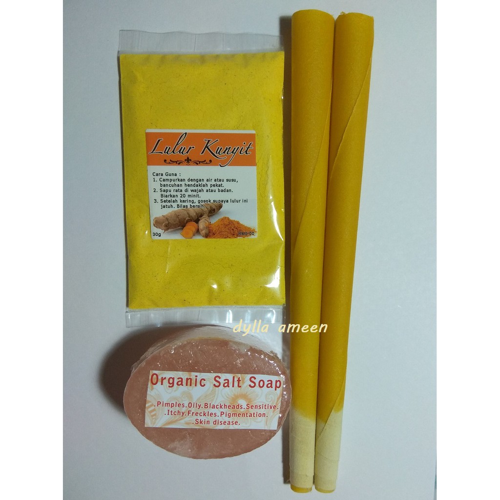 SET Resdung Parut . Lulur Kunyit , Garam Asli Himalaya , Corong Resdung ...