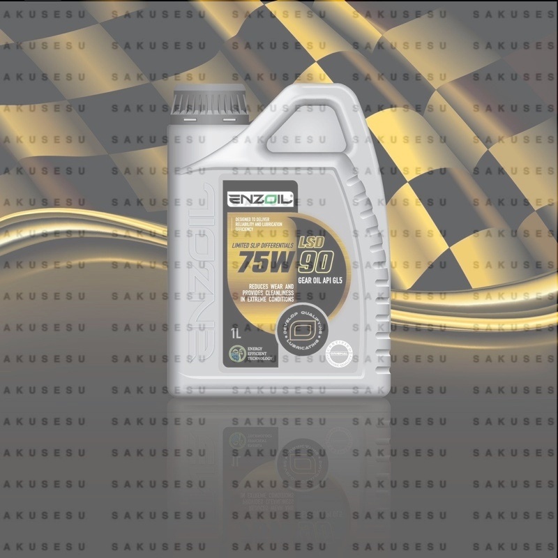 Enzoil LSD 75W90 API GL5 limited slip differential gear oil (1 liter) | Shopee Malaysia