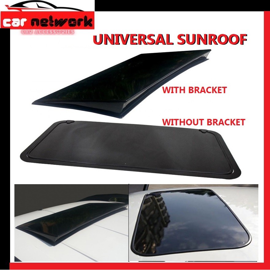 Glossy Black Vinyl Film Sheets Car Sunroof Sticker Wrap For universal ...