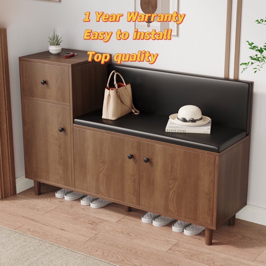 New Style Shoe stool home door entry storage shoe rack can sit on the ...