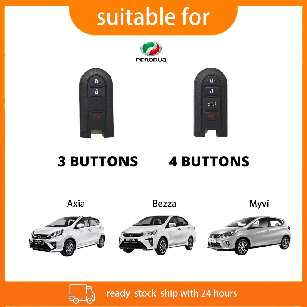 Perodua Bezza / MYVI / Aruz Keyless Remote Car Key leather Cover Case ...