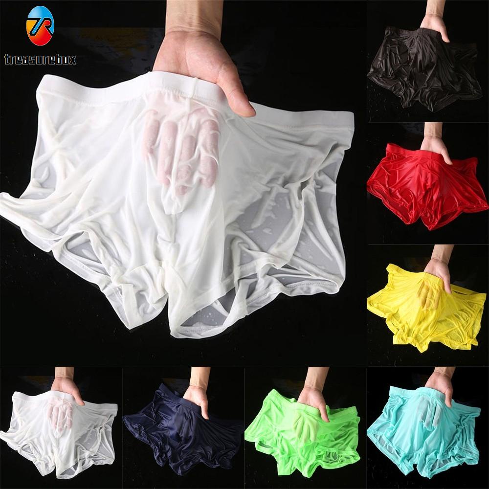 Boxer Briefs Transparent Wet Comfortable Mesh Personal Cloth Seductive ...