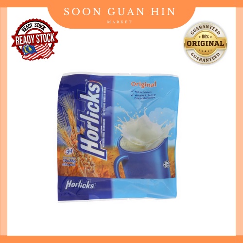Horlicks 3 in 1 Original Nutritious Malted Drink 10 x 28g | Shopee Malaysia
