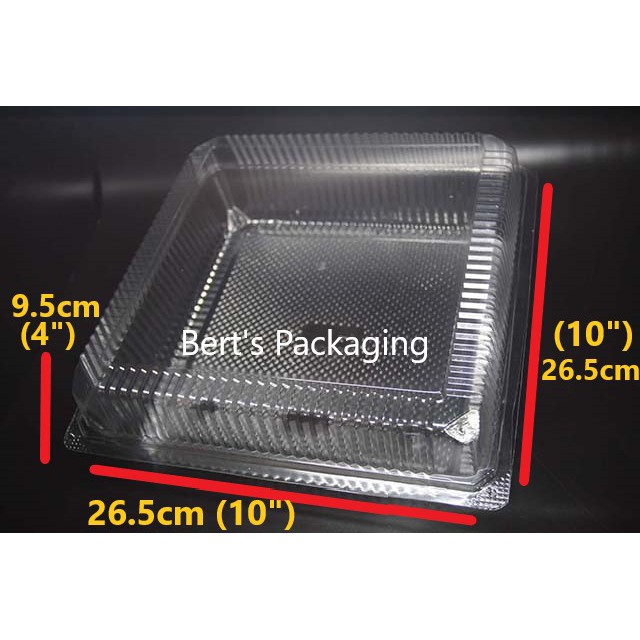 10" Cake Case Square 10pcs / Dessert Case / Bekas Kek 10" / Loyang Kek ...