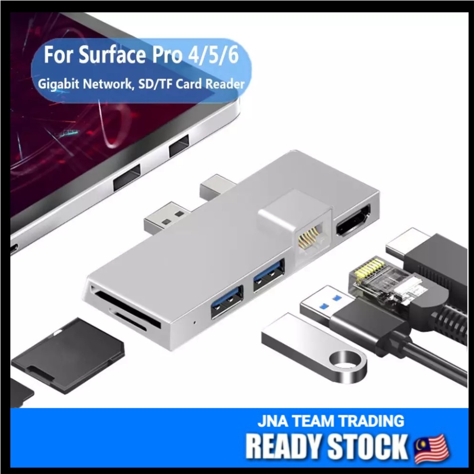 Microsoft Surface Pro 6 Pro 5 4 Hub Docking Station with 4K HDMI ...