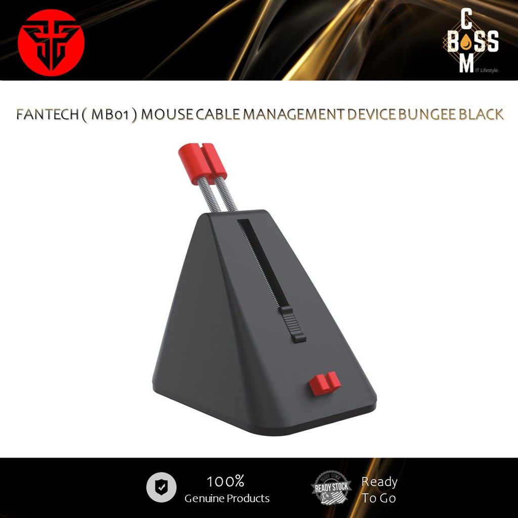 *ORIGINAL* FANTECH ( MB01 ) MOUSE CABLE MANAGEMENT DEVICE BUNGEE BLACK ...