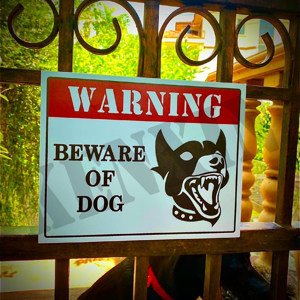 WARNING BEWARE OF DOG (HIGH IMPACT) SIGN BOARD SIZE AVAILABLE: 300MM ...