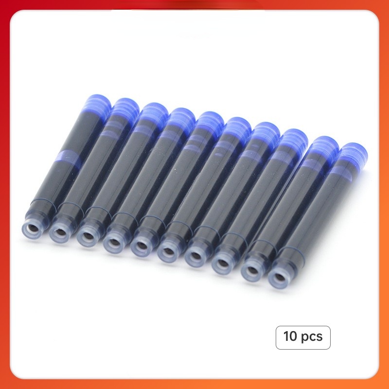 Fountain Pen Refill 10 Pieces 2.6mm Disposable Black Blue Red Fountain ...