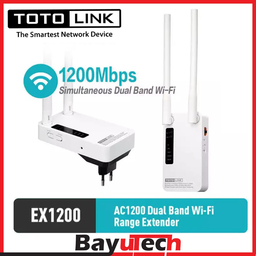 TOTOLINK EX1200M 11AC 1200Mbps Range Extender, WiFi Repeater, WiFi ...