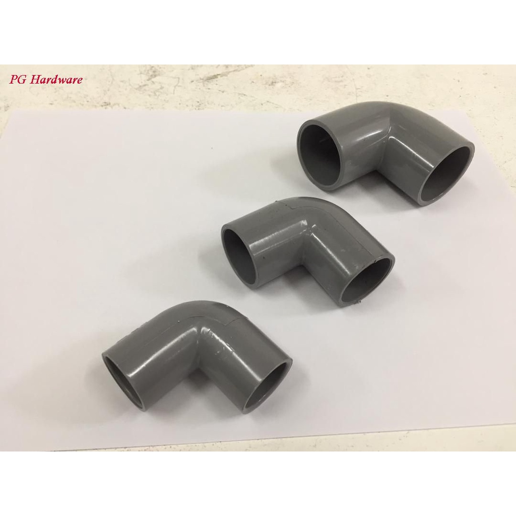 BBB PVC Pipe Equal Elbow 90° Thick (Grey) | Shopee Malaysia