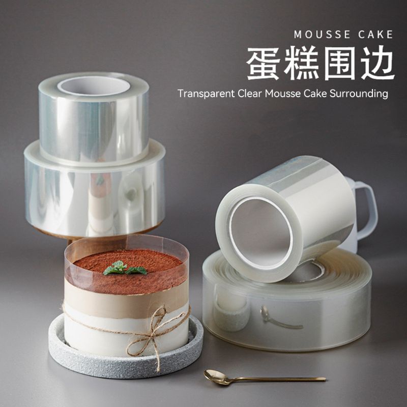 Transparent Hard Type Clear Mousse Cake Surrounding 6/8/10/12cm 1kg ...