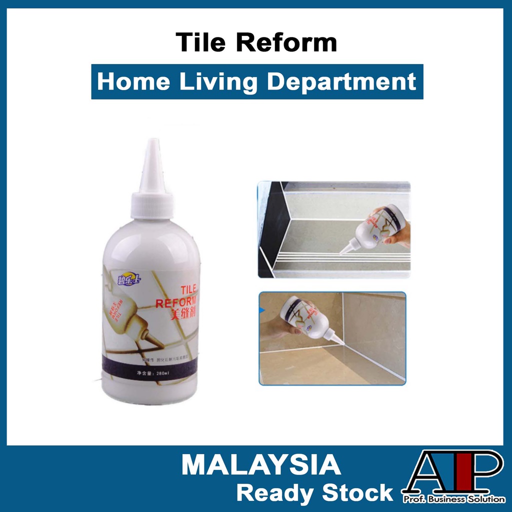 Genuine DIY Tile Reform Grouting Fix Waterproof Anti-Fungus 280ml BLSTP ...