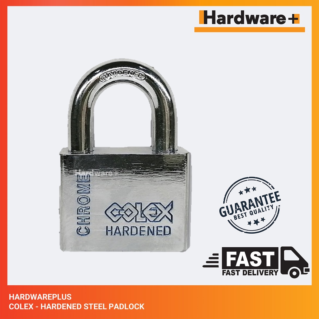 [HARDWAREPLUS] COLEX HARDENED STEEL PADLOCK (Home security, stainless ...