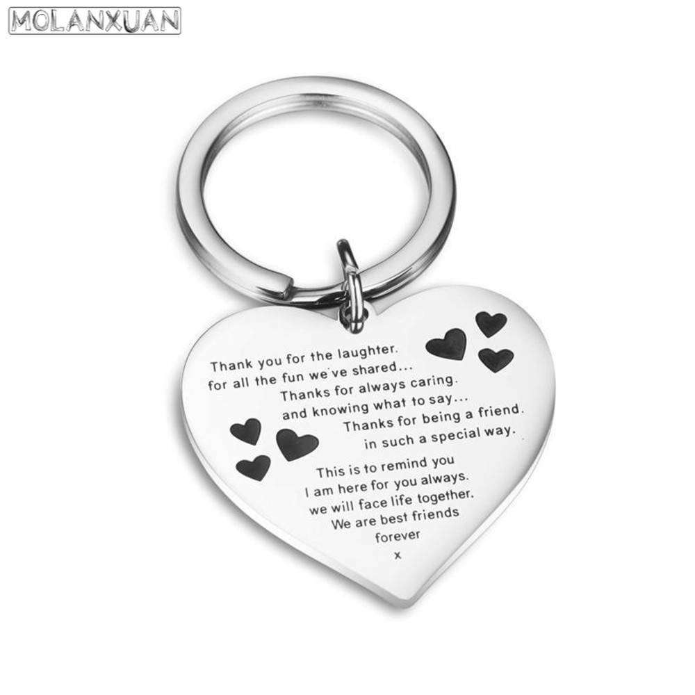 Jewelry Beautiful Butterfly Hearts Stainless Steel Friendship Key Chain ...