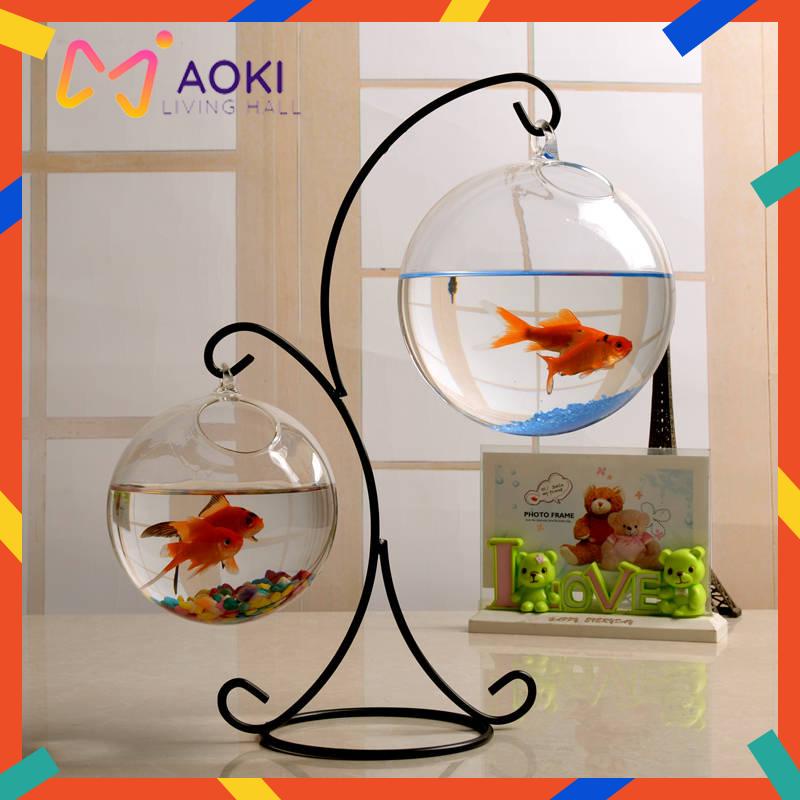 Fish tank~balang kaca~ Gantung akuarium urusan kerja pejabat desktop ...