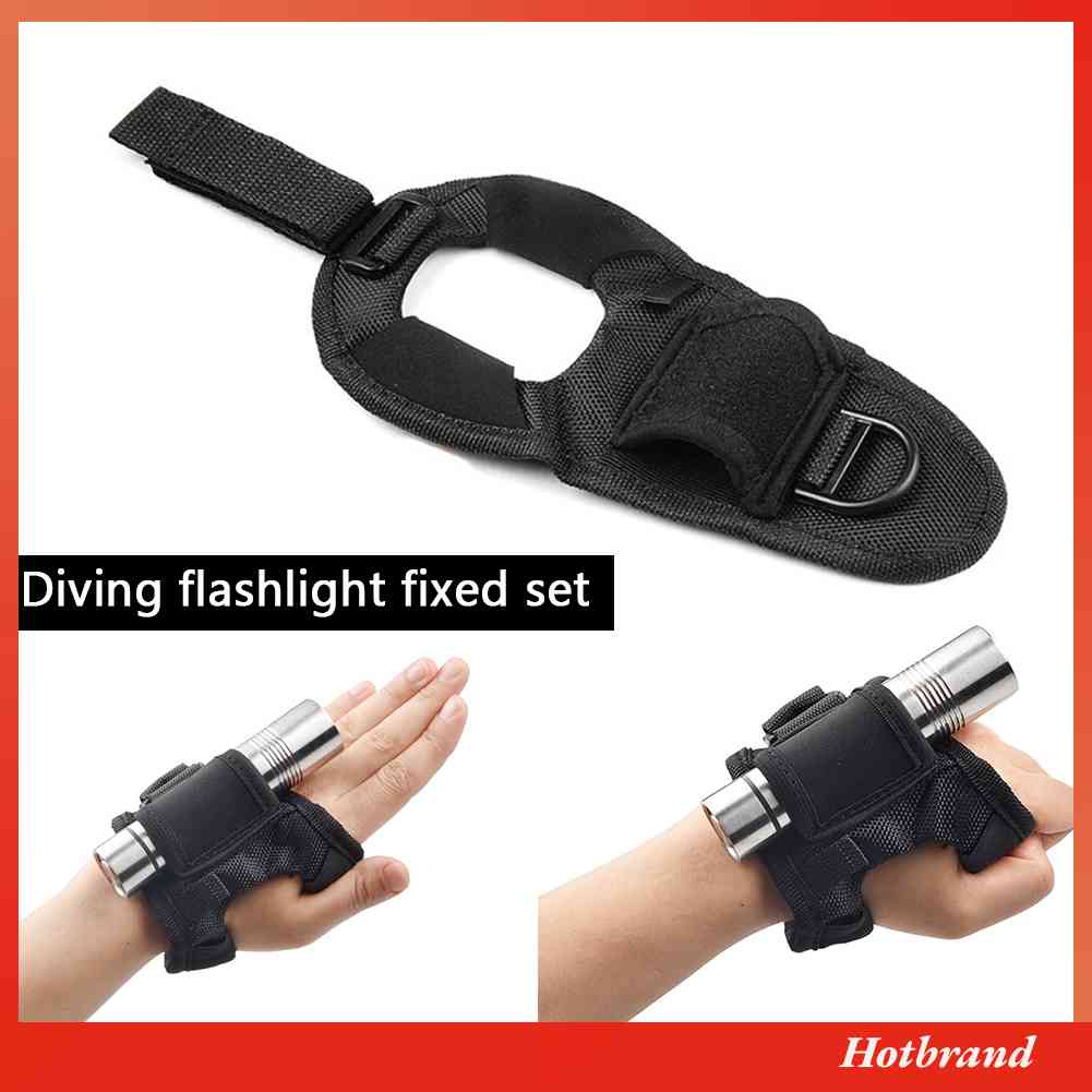 Scuba Dive Flashlight Holder Snorkeling Torch Water Sport Wrist Strap ...