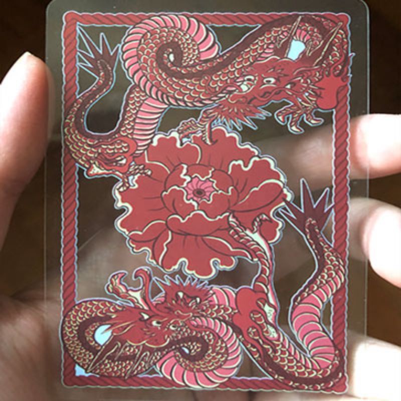 Dragon Transparent Playing Cards (Fire Red) | Shopee Malaysia