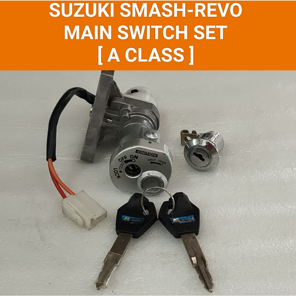 SUZUKI SMASH REVO ( A CLASS ) MAIN SWITCH SET WITH SEAT LOCK | Shopee ...