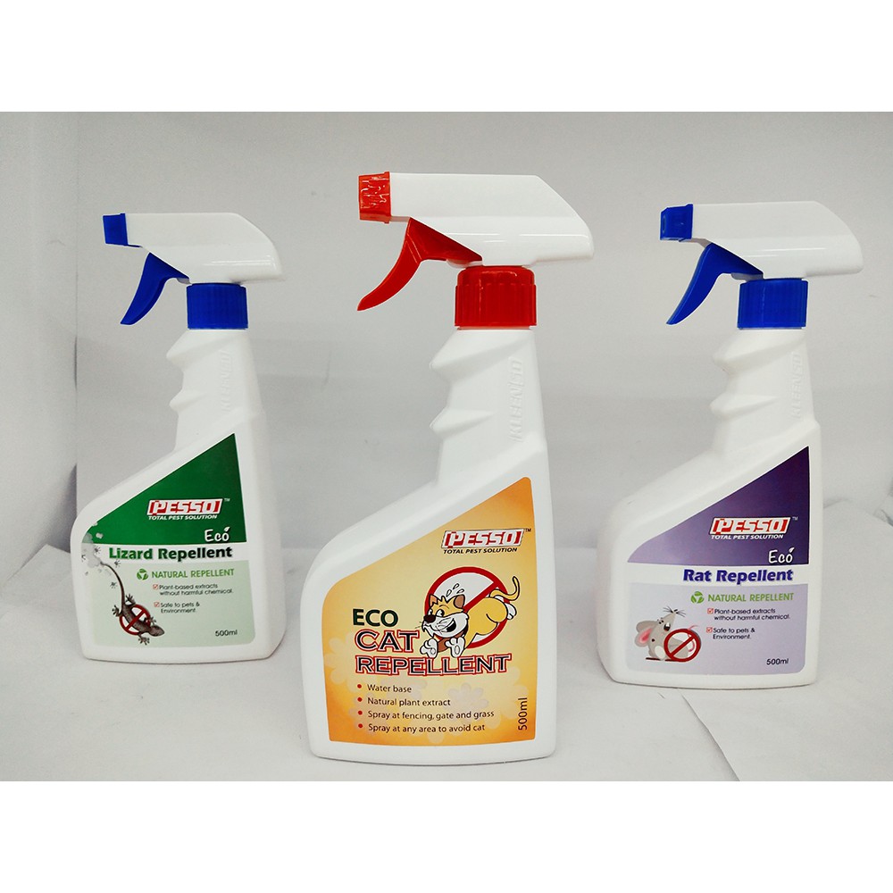 Pesso Eco Cat, Rat, Lizard Repellent (500ml) Penghalau Kucing, tikus ...