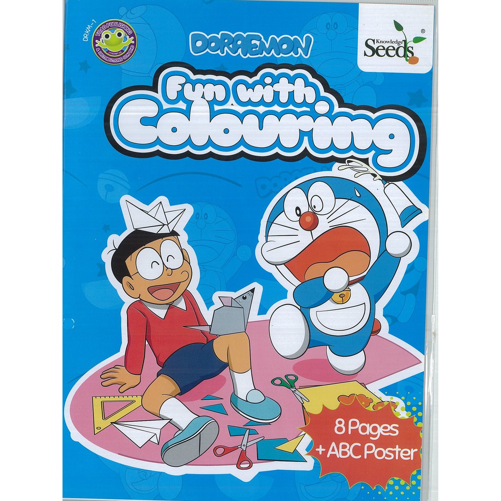Toad Books : Doraemon Fun With Colouring + Abc Poster DRKM | Shopee ...