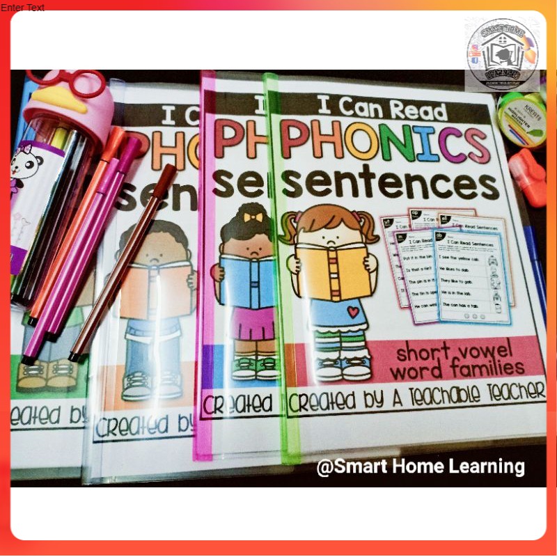 English Phonics Exercise Book I Can Read Simple Sentences Training ...