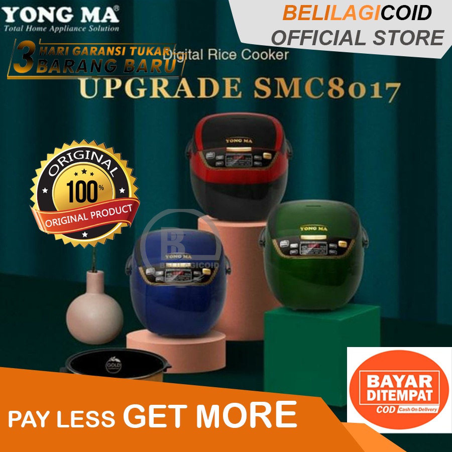 Yong Ma Magic Com Digital Rice Cooker 2 Liter 3 in 1 YMC 8017/SMC 8017 ...