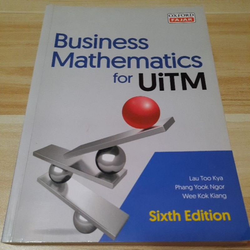 Business Mathematics for UiTM (Sixth Edition) | Shopee Malaysia