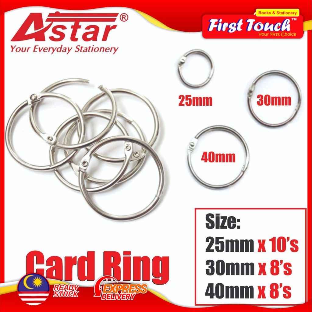 ASTAR Card Ring (25MM / 30MM / 40MM) CR25/CR30/CR40 | Shopee Malaysia