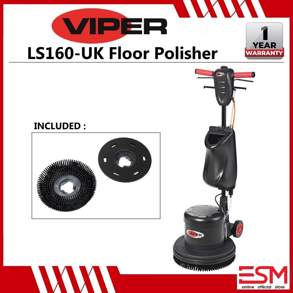 NILFISK VIPER HEAVY-DUTY FLOOR POLISHER LS160-UK (17")/SINGLE DISK ...