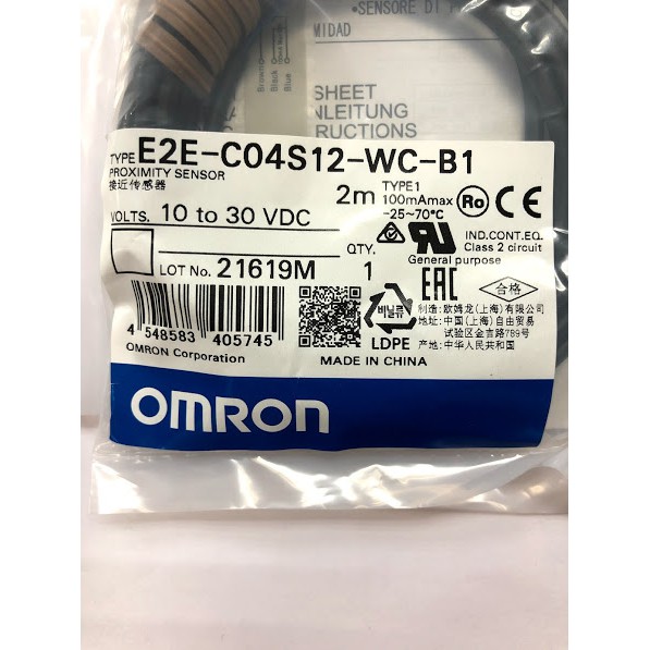 OMRON PROXIMITY SENSOR E2E-C04S12-WC-B1 2M OMS | Shopee Malaysia