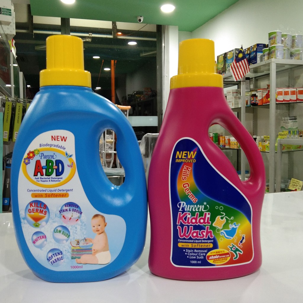 PUREEN CONCENTRATED LIQUID DETERGENT WITH SOFTENER ABD/KIDDIWASH ...