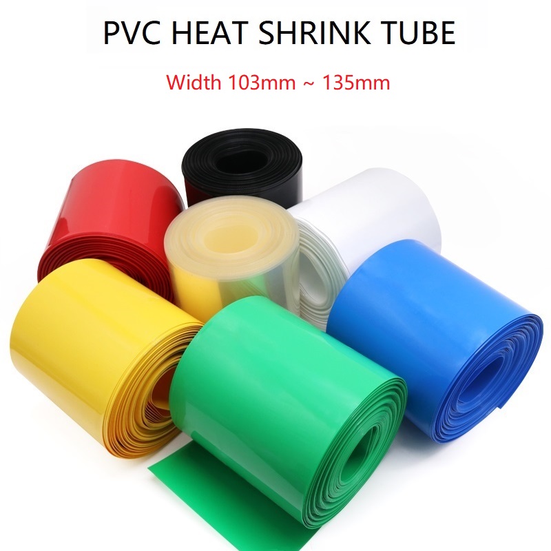 2Meter PVC Heat Shrink Tube Width 103mm 110mm 115mm 120mm 125mm 130mm 135mm Insulated Film Wrap ...