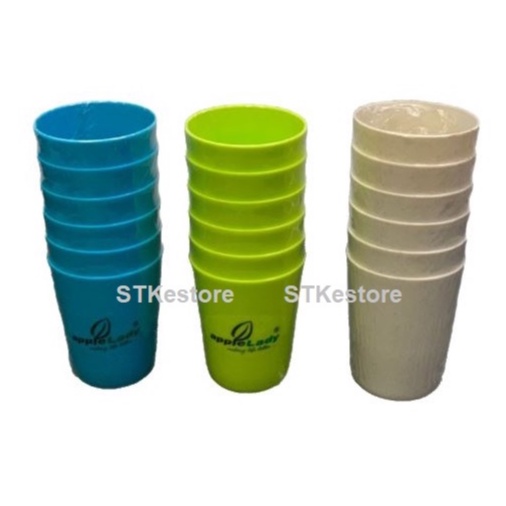 [6 Piece] Plastic Cup / Plastik Cawan / Colour Plastic Cup#8oz | Shopee ...
