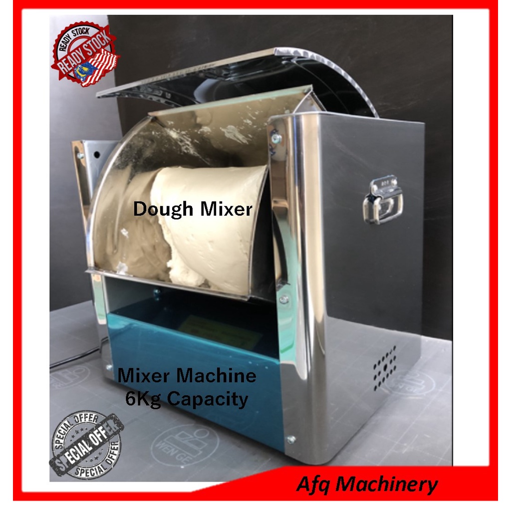 Horizontal Mixer 6Kg Capacity Kneading Dough Mixer Machine Mesin Uli ...