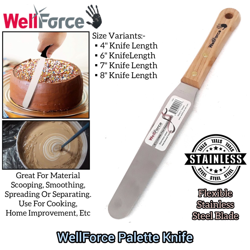 Wellforce Stainless Steel Long Spatula Palette Knife For House ...