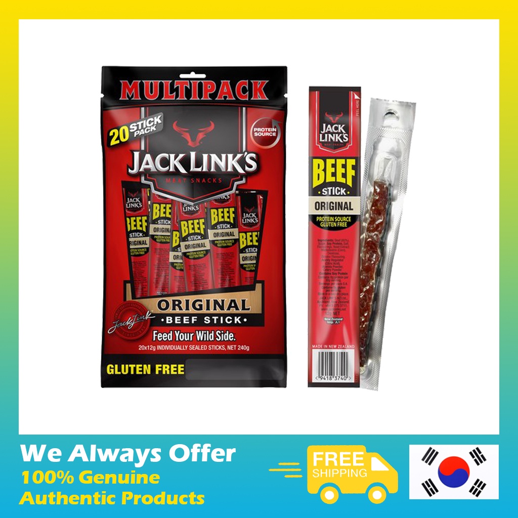 [Jack Links] Jack Links original Beef Stick 20ct x 12g 240g | Shopee Malaysia