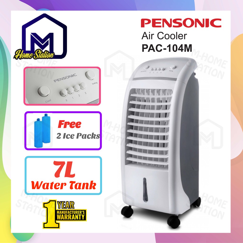 Pensonic Air Cooler 7L with 3 SPEED FREE 2 Ice Packs PAC-104M PAC104M ...