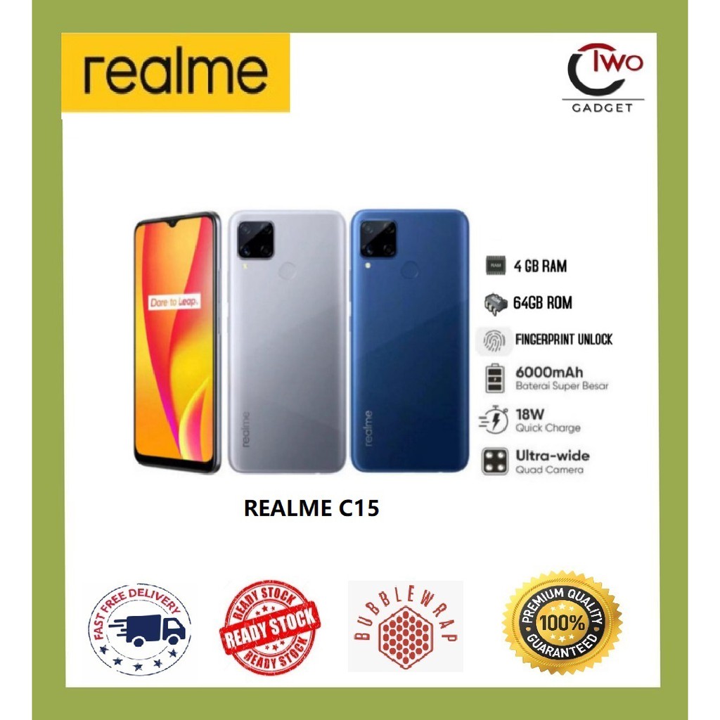 realme C15 Smartphone 4GB+64GB| 4GB+128GB | 6000 mAh | 18W Quick Charge ...