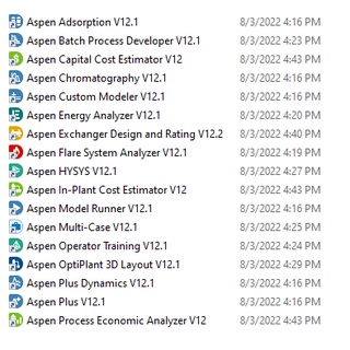 HYSYS AspenPlus AspenONE Aspen V12.2 V12.1 V12 Engineering Suite Software Full Version | Shopee ...