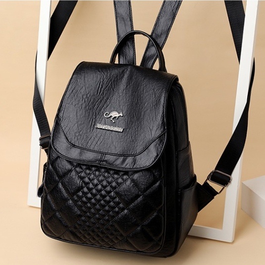 HITAM Women's BACKPACK BACKPACK BACKPACK FOR GIRLS BLACK LEATHER MUNICI ...